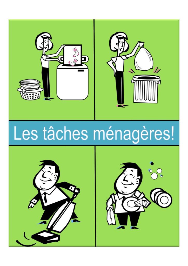 Les tâches ménagères jeu ambiance : La boîte à Nanny