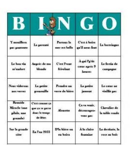 Bingo musical des chansons à répondre bingo à imprimer : La boîte à Nanny