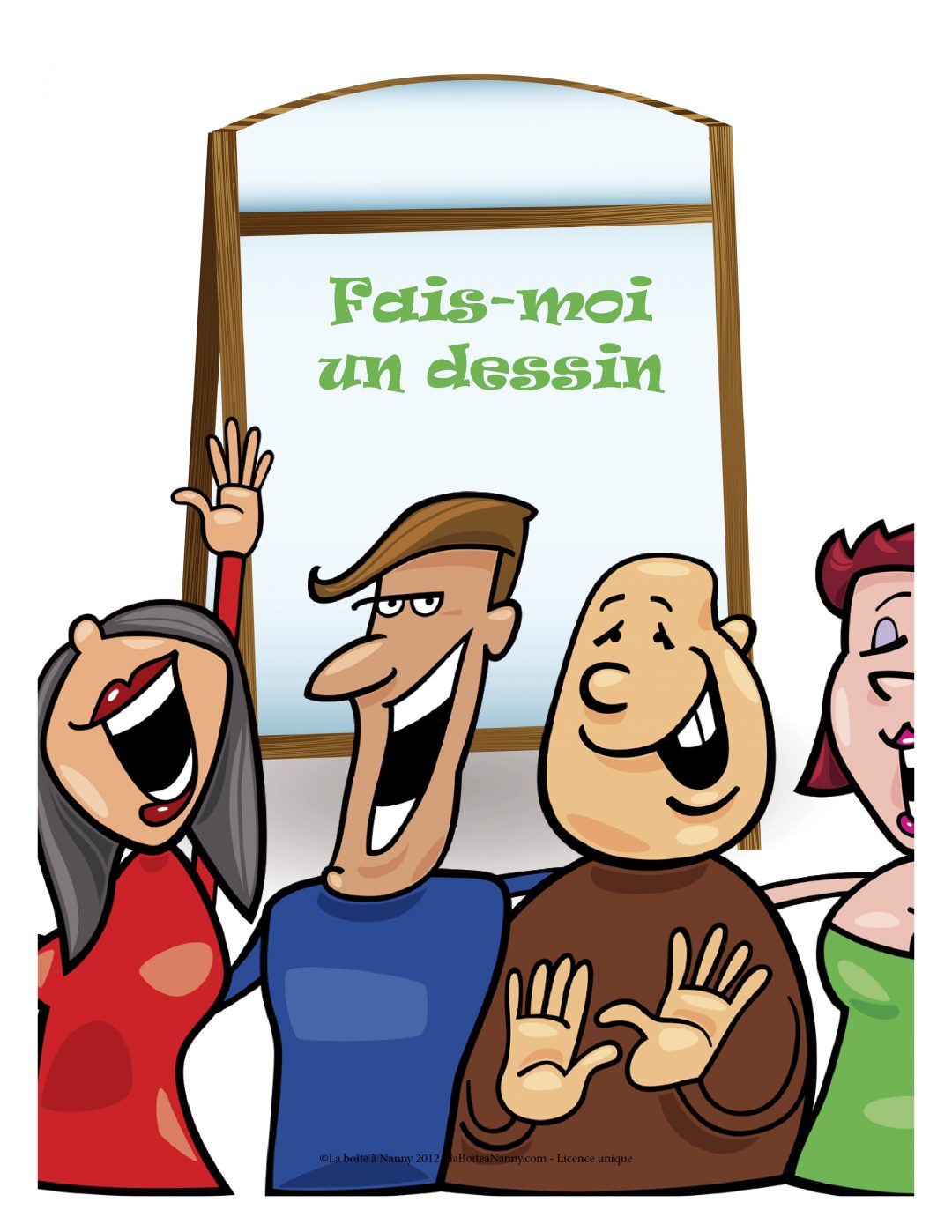 Fais-moi un dessin jeu émission télévision : La boite à Nanny